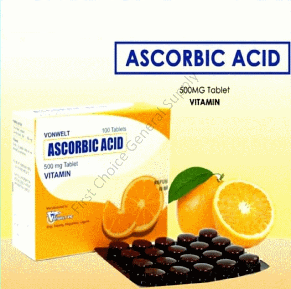 Vonwelt Vitamin C, (ExpireDate:December2023) Ascorbic Acid 500mg ( 100 ...