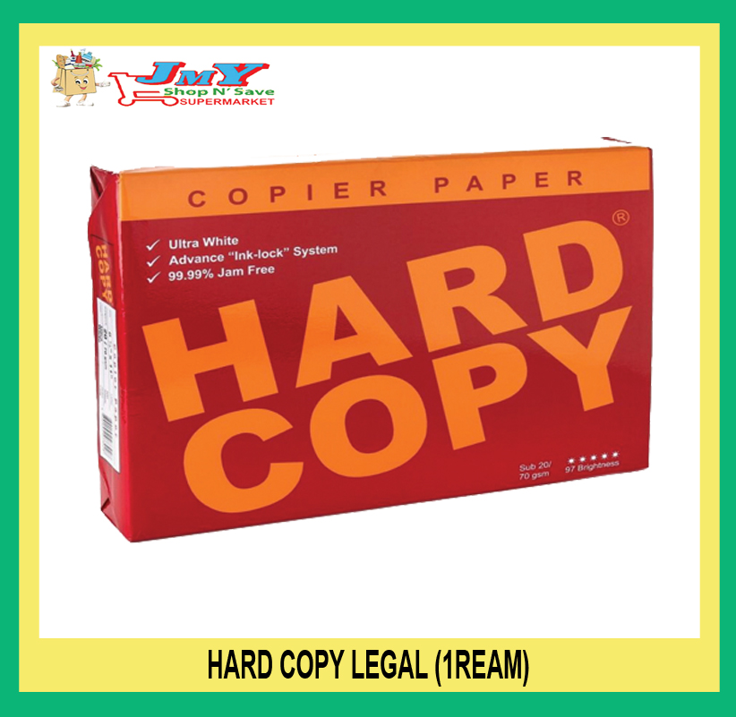 JMY HARD COPY hardcopy BOND PAPER A4/SHORT(LETTER)/LONG(LEGAL) 500PCS ...