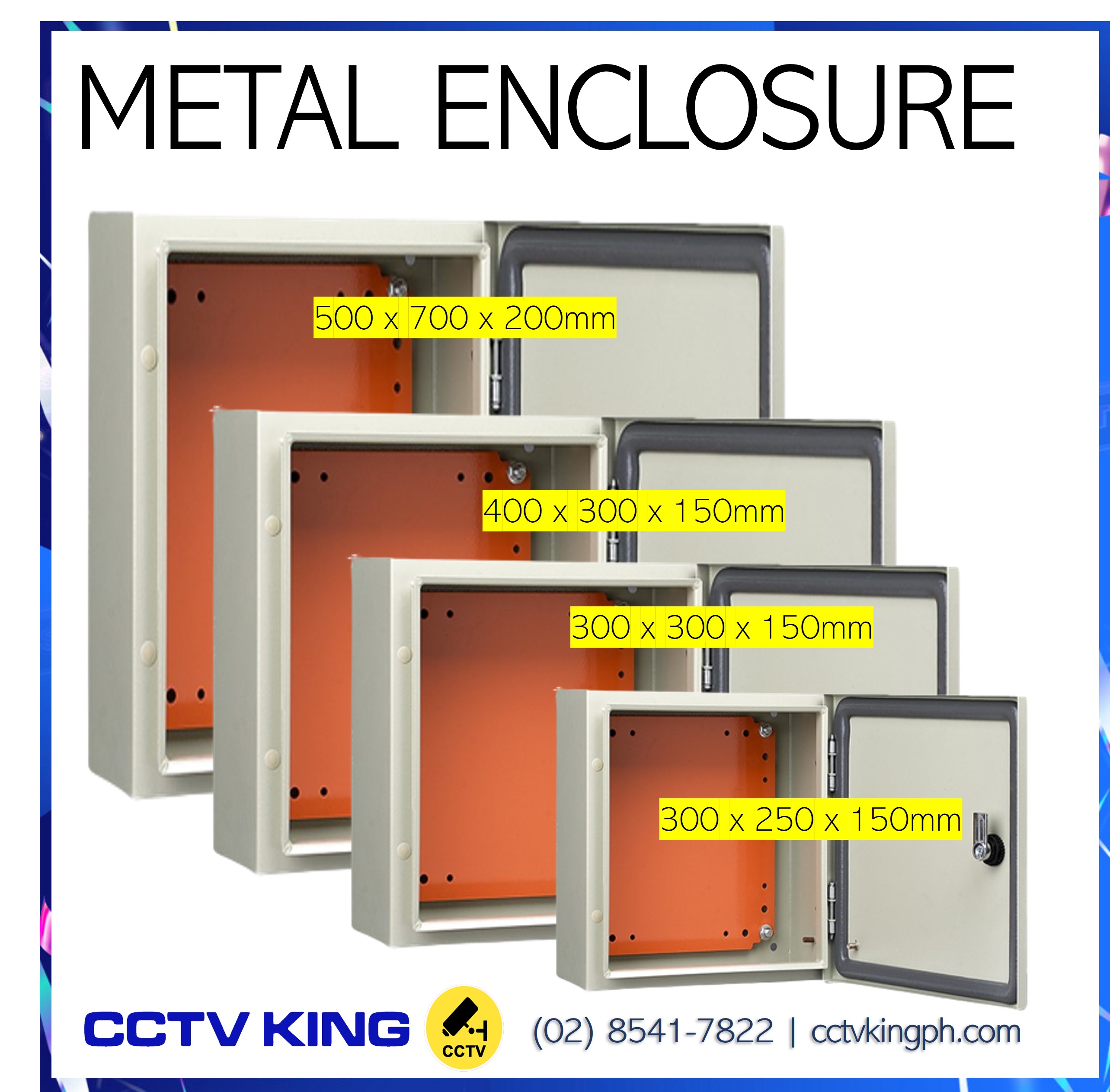 Metal Enclosure, 300x300x150mm Metal enclosure panel, Metal case ...