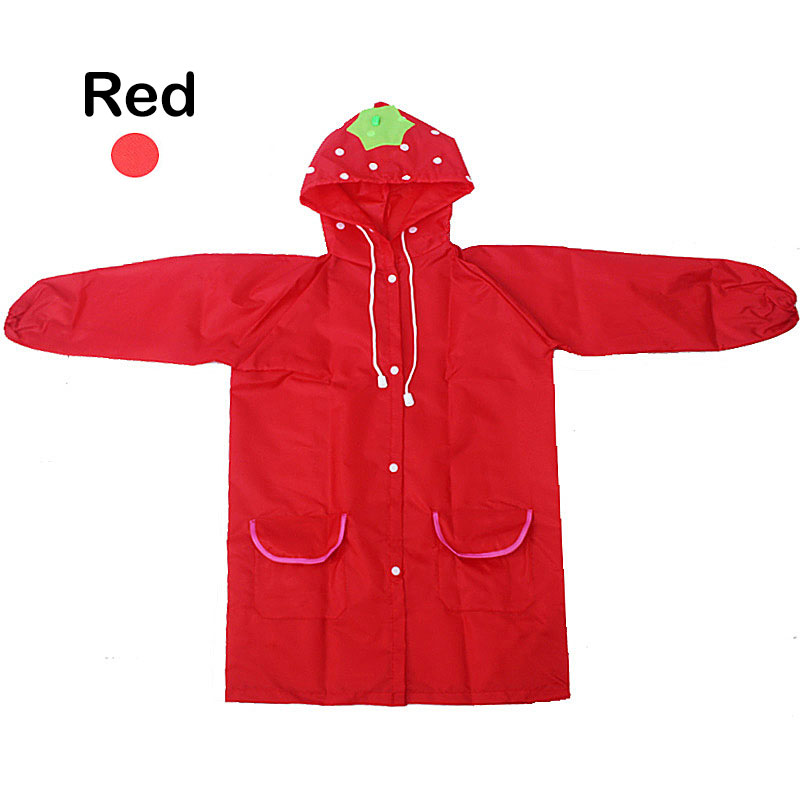 2-10yrs Kids Cartoon Raincoat Poncho PVC Waterproof Boys Girls School ...