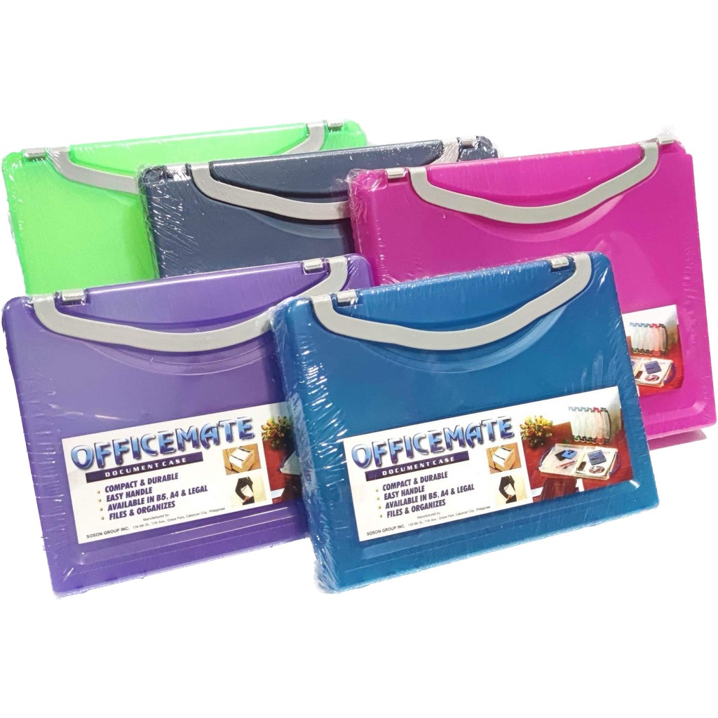 Plastic Document Case with Handle Short Long B5 A4 B4 Office School Bag ...