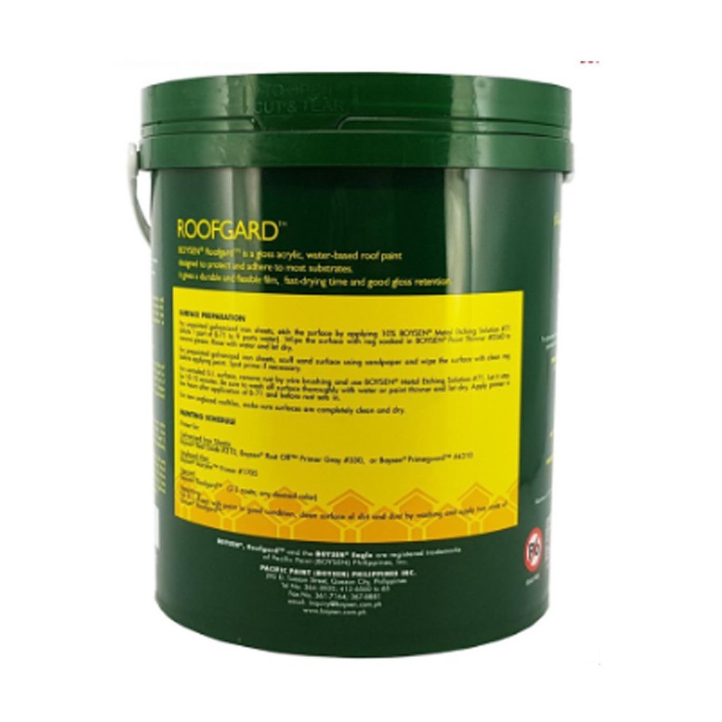 Let saunda Boysen Roofgard Roof Paint Gallon 4 Liters / Roofguard Roof ...