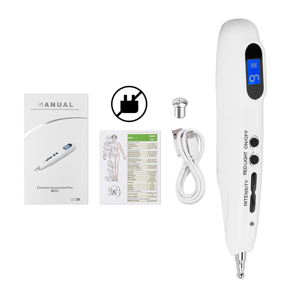 Salorie Electronic Acupuncture Pen USB Rechargeable Massage Pen For ...