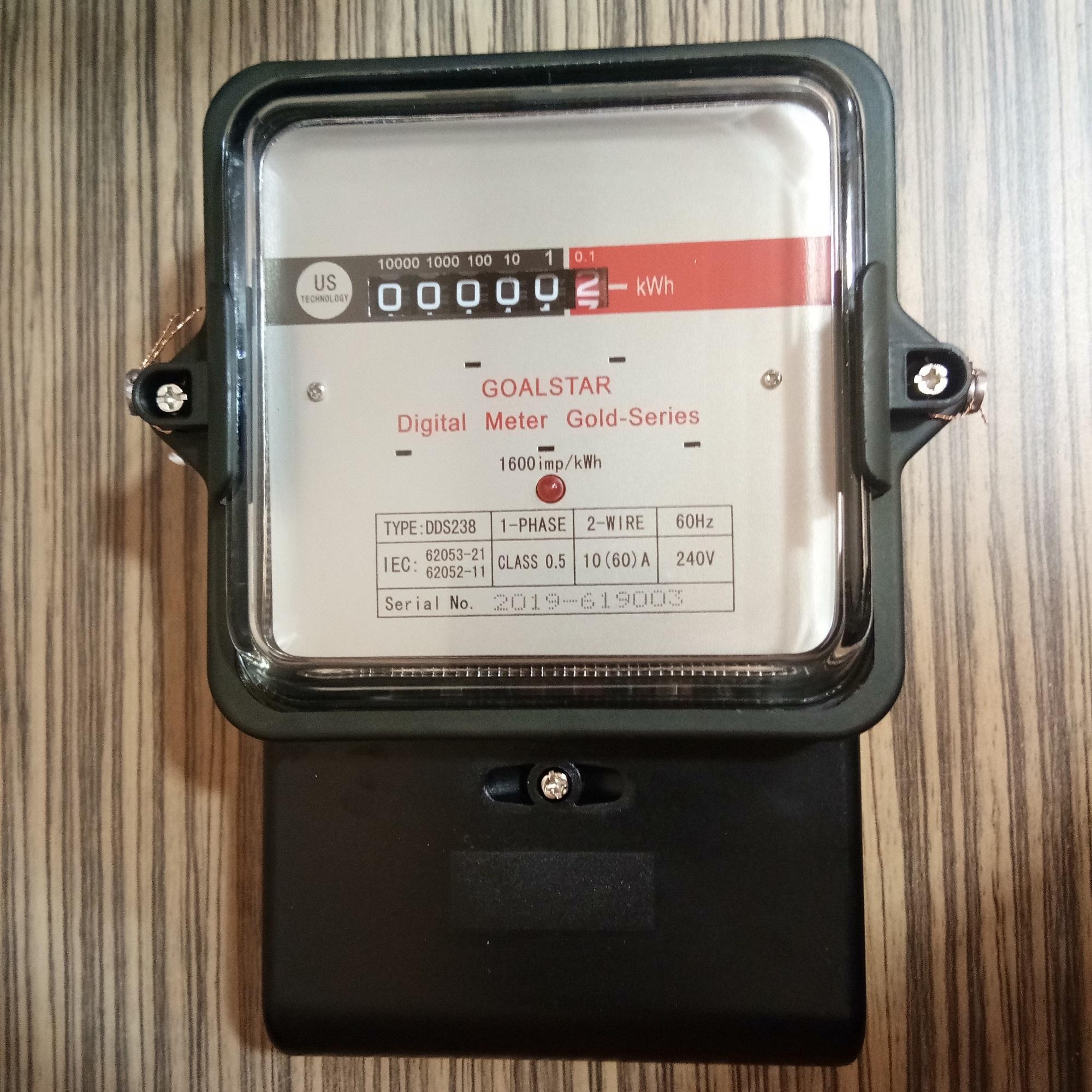 Electric Meter Goal Star brand 10 ( 60Ampere ) Digital ELECTRONIC ...