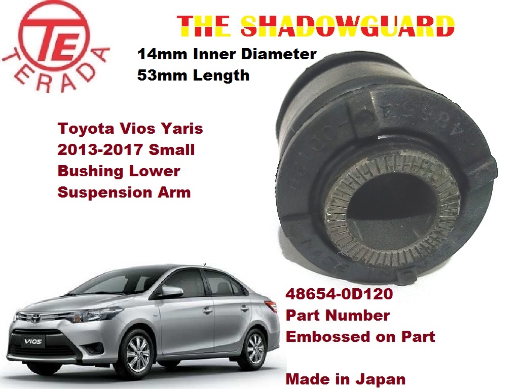Lower Control Arm Suspension Small Bushing Toyota Vios Yaris 2013 to ...