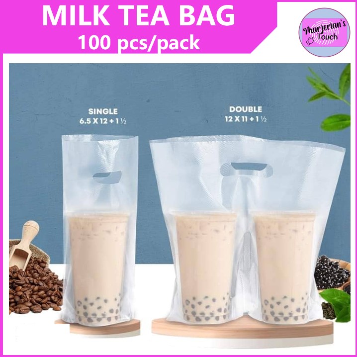 MILK TEA BAG TAKE OUT PLASTIC BAG COFFEE PLASTIC BAG JUICE PLASTIC BAG ...
