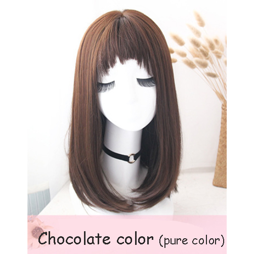 "Seven Queen" 40cm Korean fashion wig grandma greyhound gnaw bangs ...