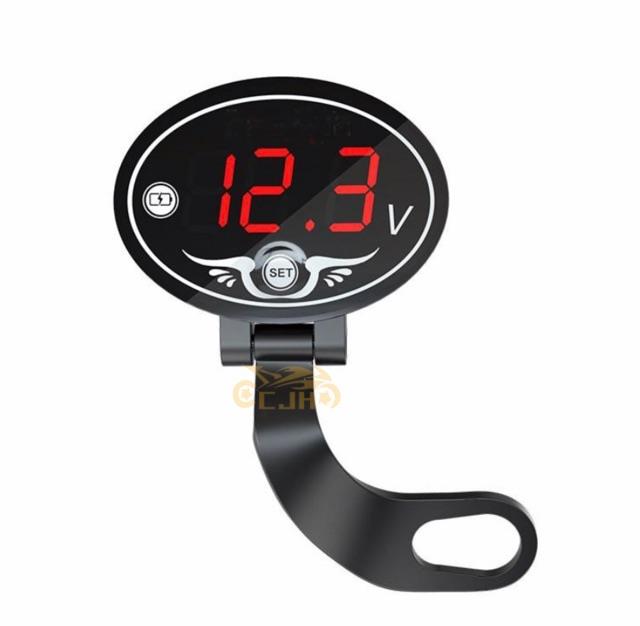Good Shoemaker Motorcycle Electricity Mirror Holder Voltmeter Modified ...