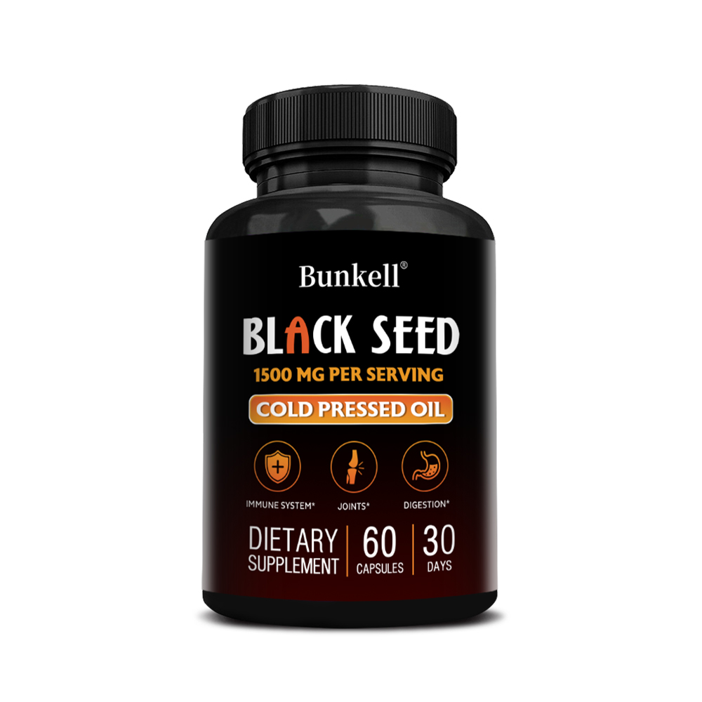 Bunkell Black Seed Oil Capsules - For Immune, Circulation, Digestive ...