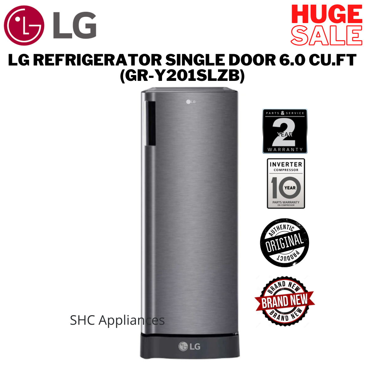 LG Refrigerator Single Door 6.0 cu.ft GR-Y201SLZB | Lazada PH