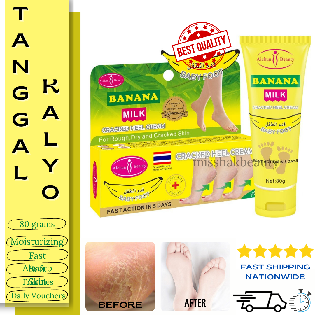 Banana Milk Cracked Heel Cream Whitening Tanggal Kalyo Removes Feet ...