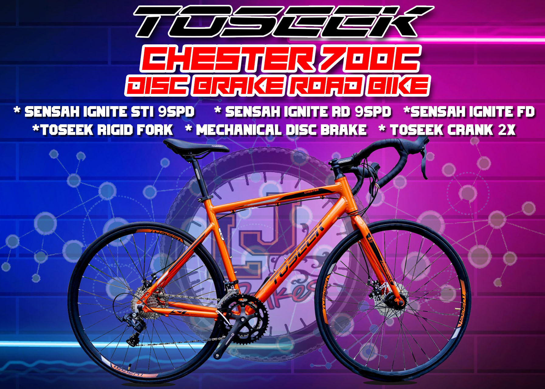 TOSEEK CHESTER 700C DISC BRAKE ROAD BIKE | Lazada PH