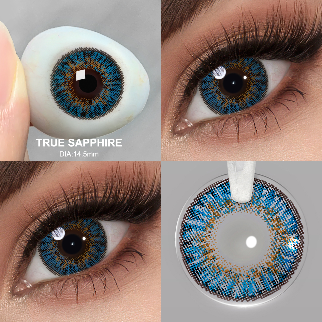 【Bestseller】Flare Color STAR Contact Lenses 1Pair=2Pcs Soft Contact ...