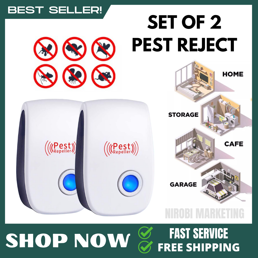 HOT DEALS SET OF 2 Pest Repellent Electronic Indoor Plug in for Insects ...