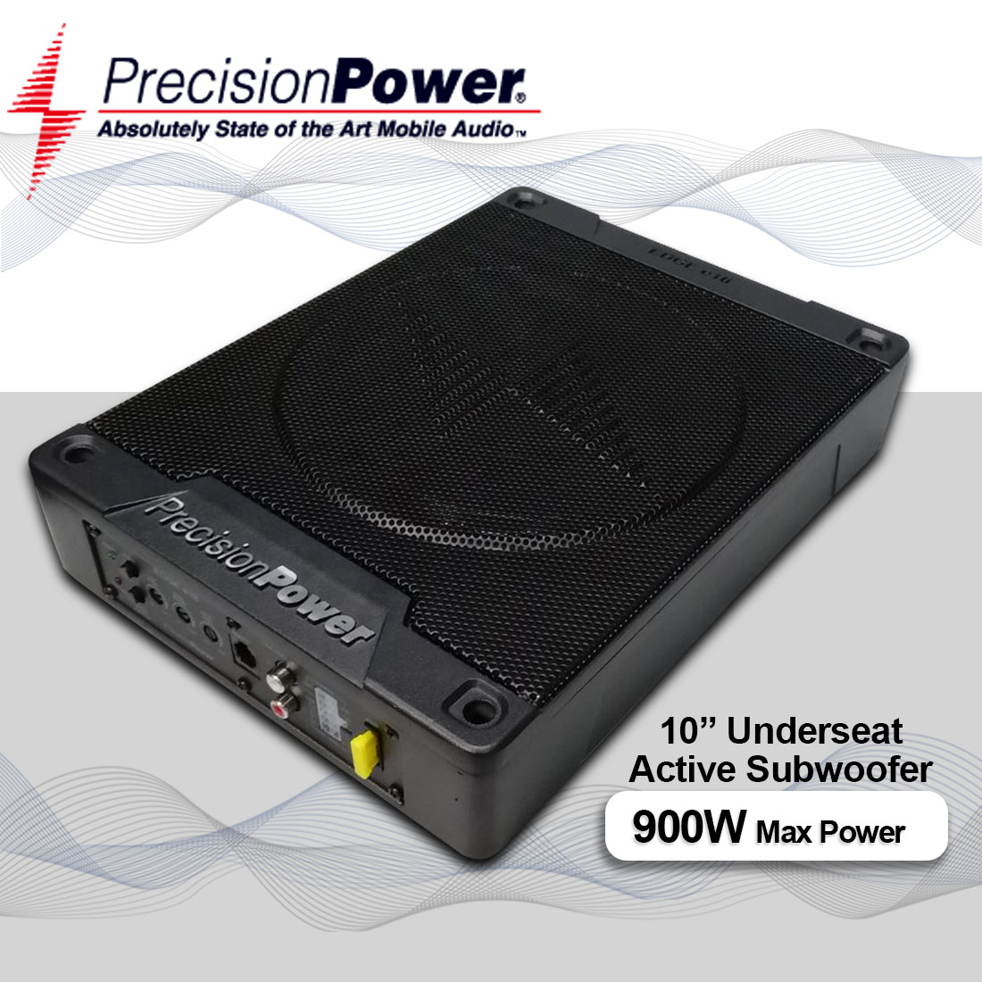 PRECISION POWER 10" ACTIVE UNDERSEAT SUBWOOFER BOX "EDGE e10" | Lazada PH