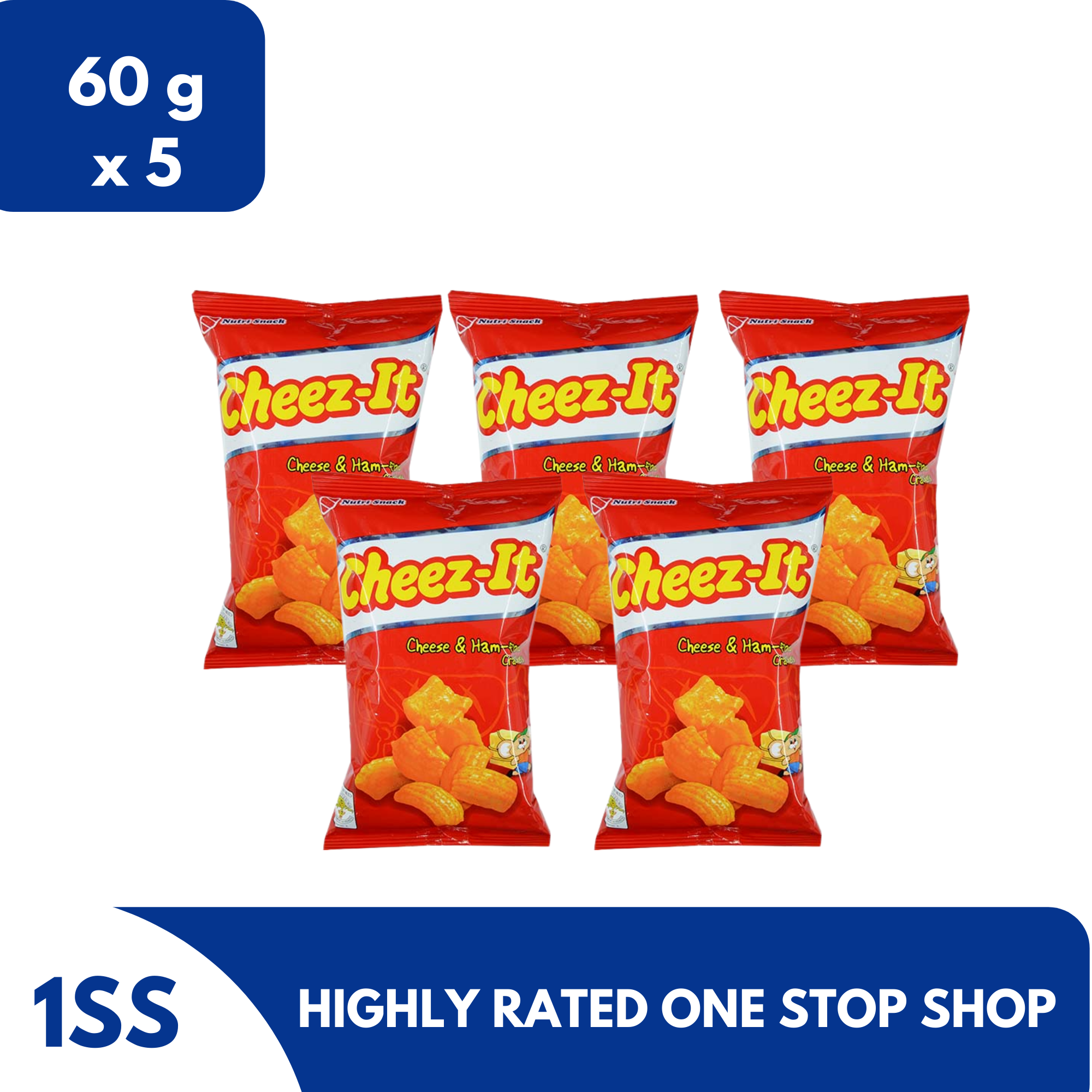 Cheez-It Cheese & Ham Flavored Crackers, 60g set of 5 | Lazada PH