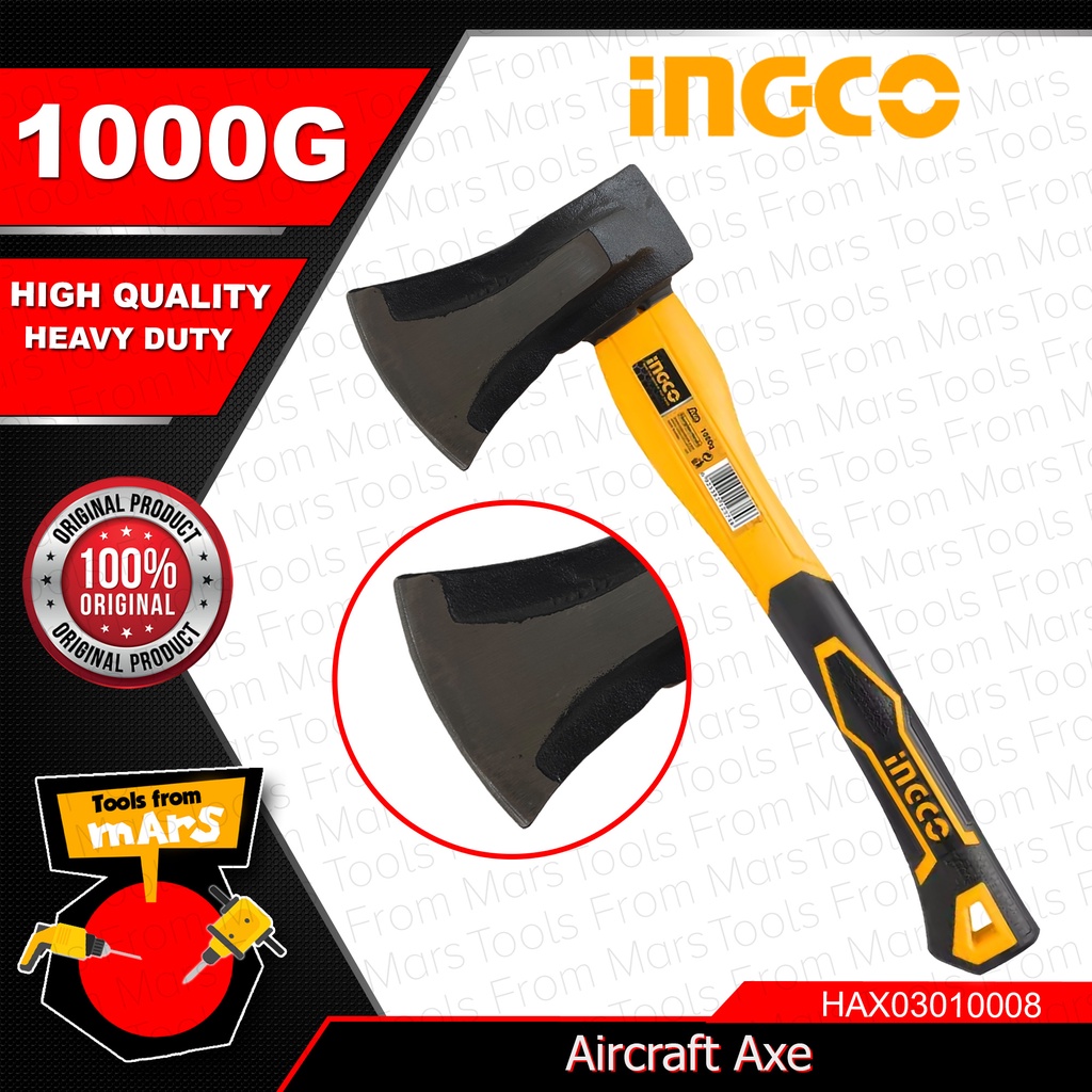 INGCO Aircraft Axe 1000G HAX03010008 •TOOLS FROM MARS• IHT | Lazada PH