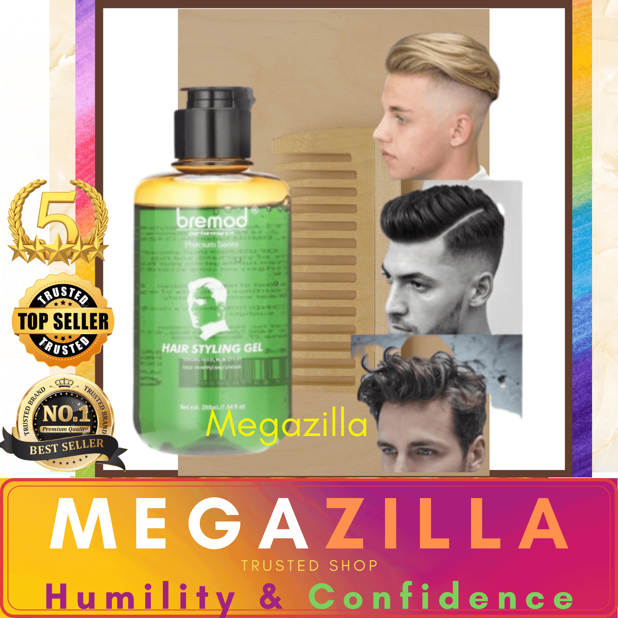 BREMOD HAIRSTYLING GEL 200ml || HAIR MUD PAMADA 138g PREMIUM SERIES ...