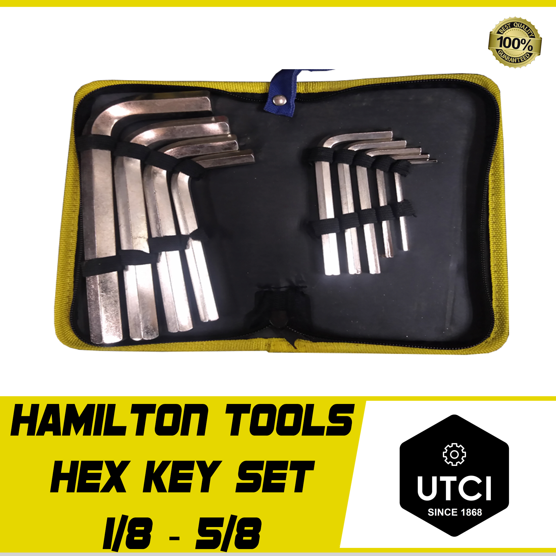 Hamilton Tools Hex Key Set 1/8 - 5/8 | Lazada PH