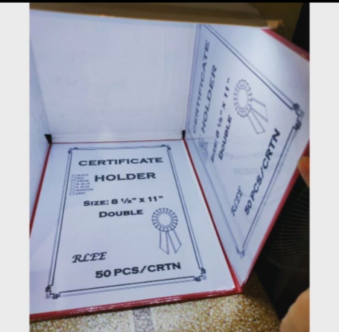 Double Certificate Holder Diploma Holder Short Size (8.5" * 11") / 9.50 ...