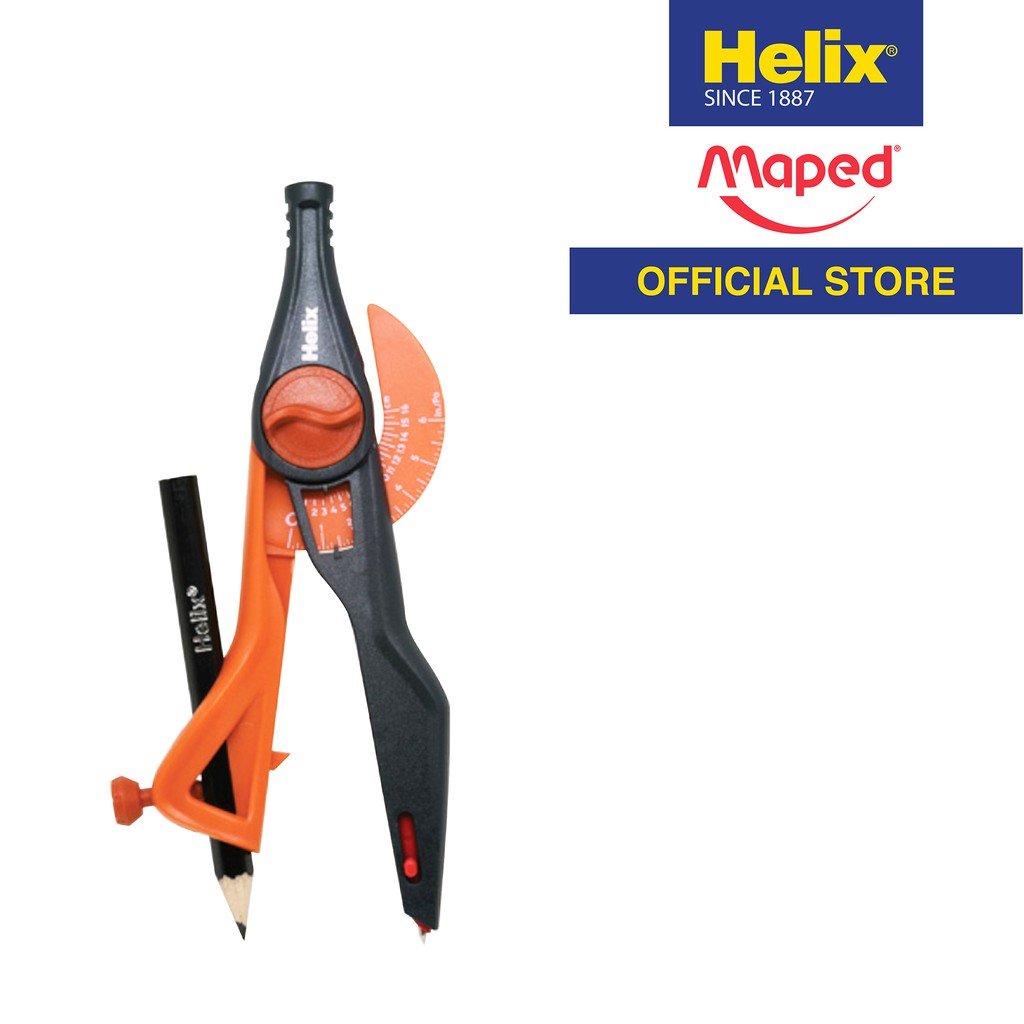 HELIX Universal Locking Compass (X37279) School Compass Set | Lazada PH
