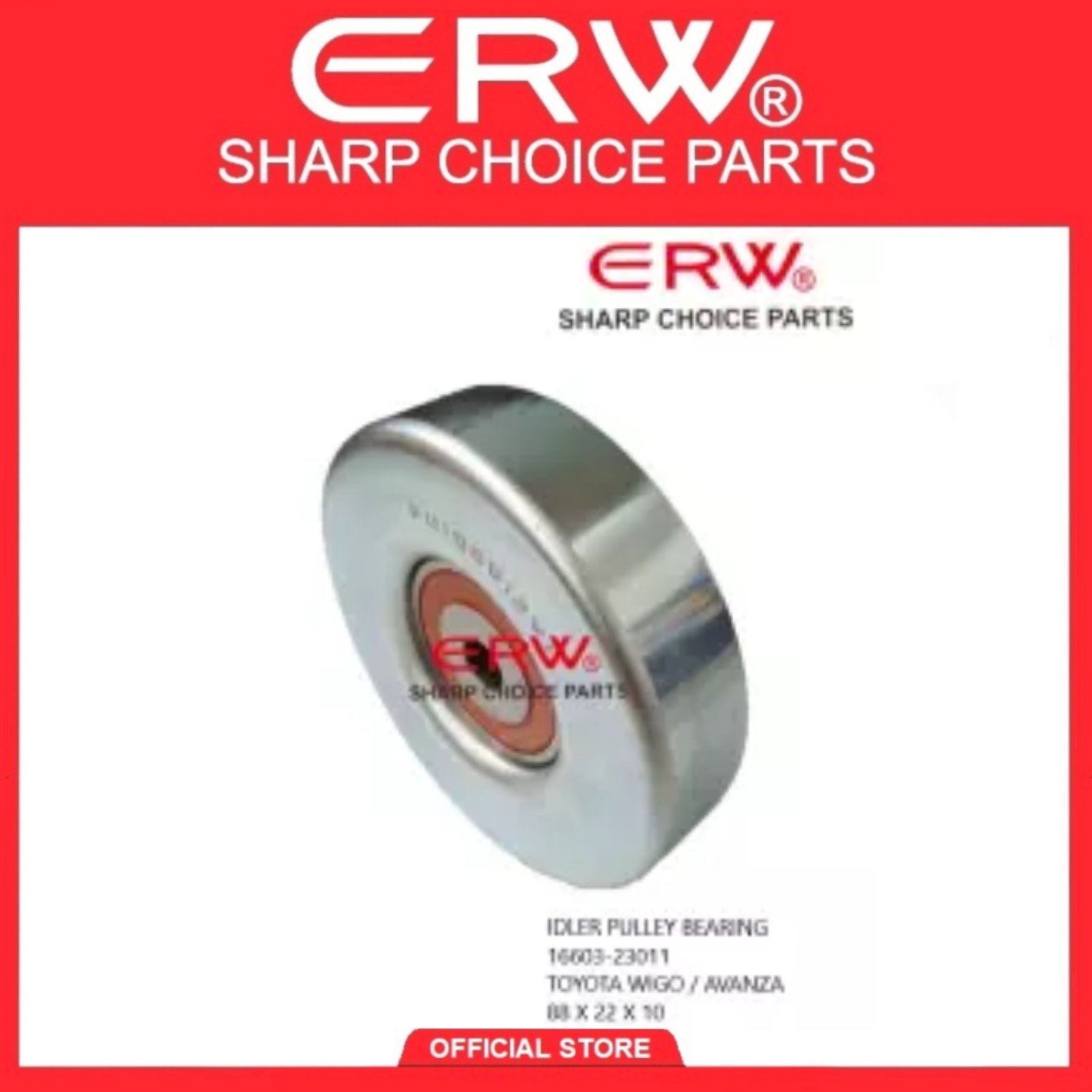 IDLER BEARING PULLEY Replacement part no.(16603-23011)TOYOTA WIGO ...