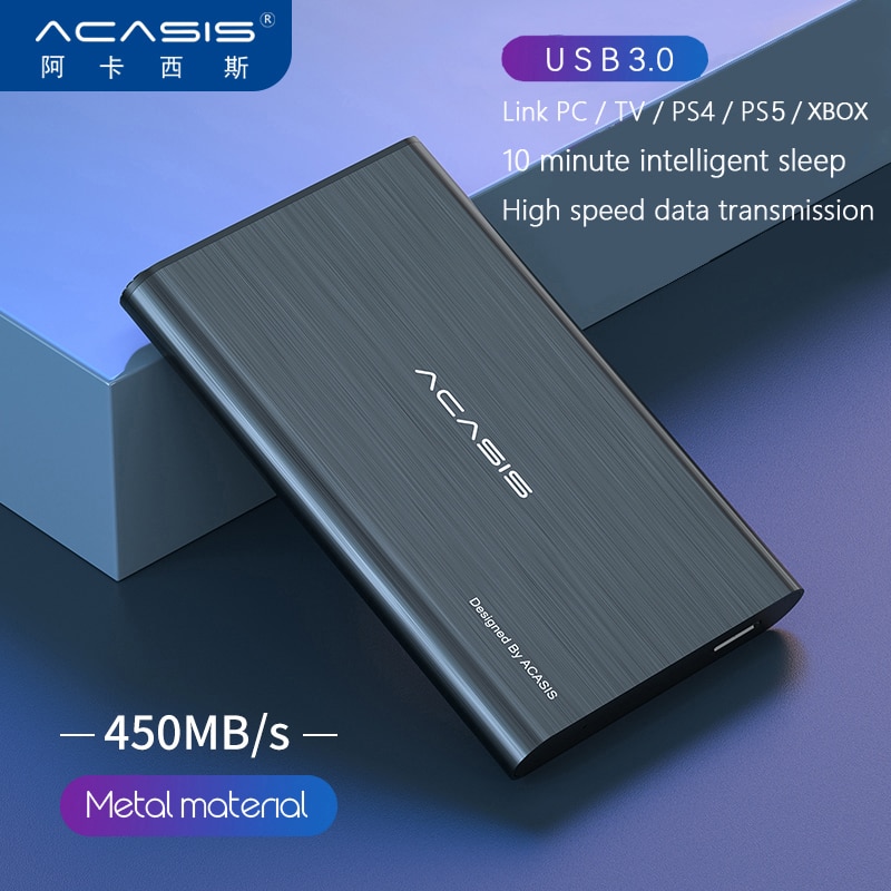 ACASIS 2TB 1TB Super External Hard Drive Disk USB3.0 500GB HDD Storage ...