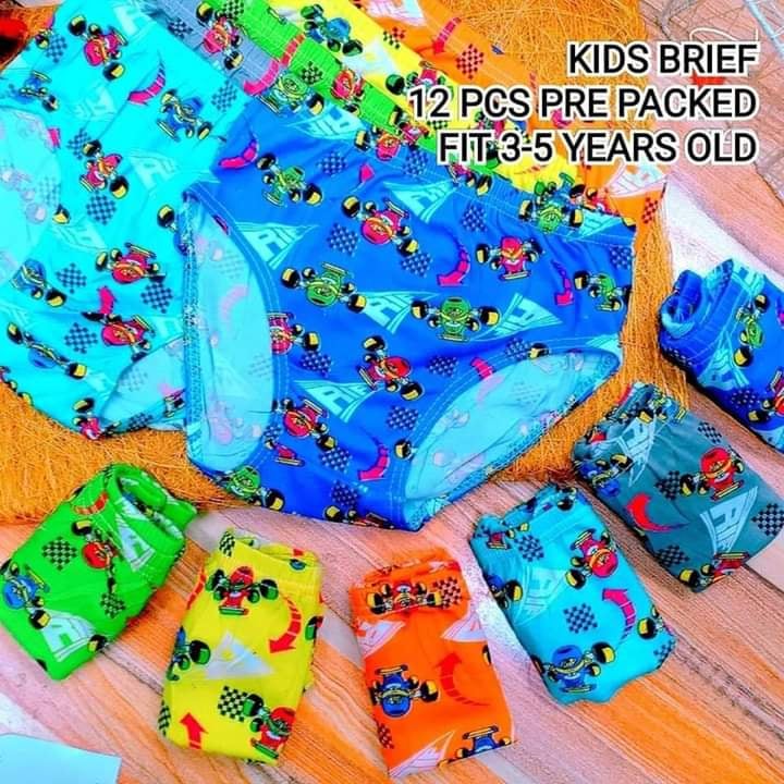 Assorted Designs 6pcs. Kids Brief Assorted Colors and Assorted Design ...