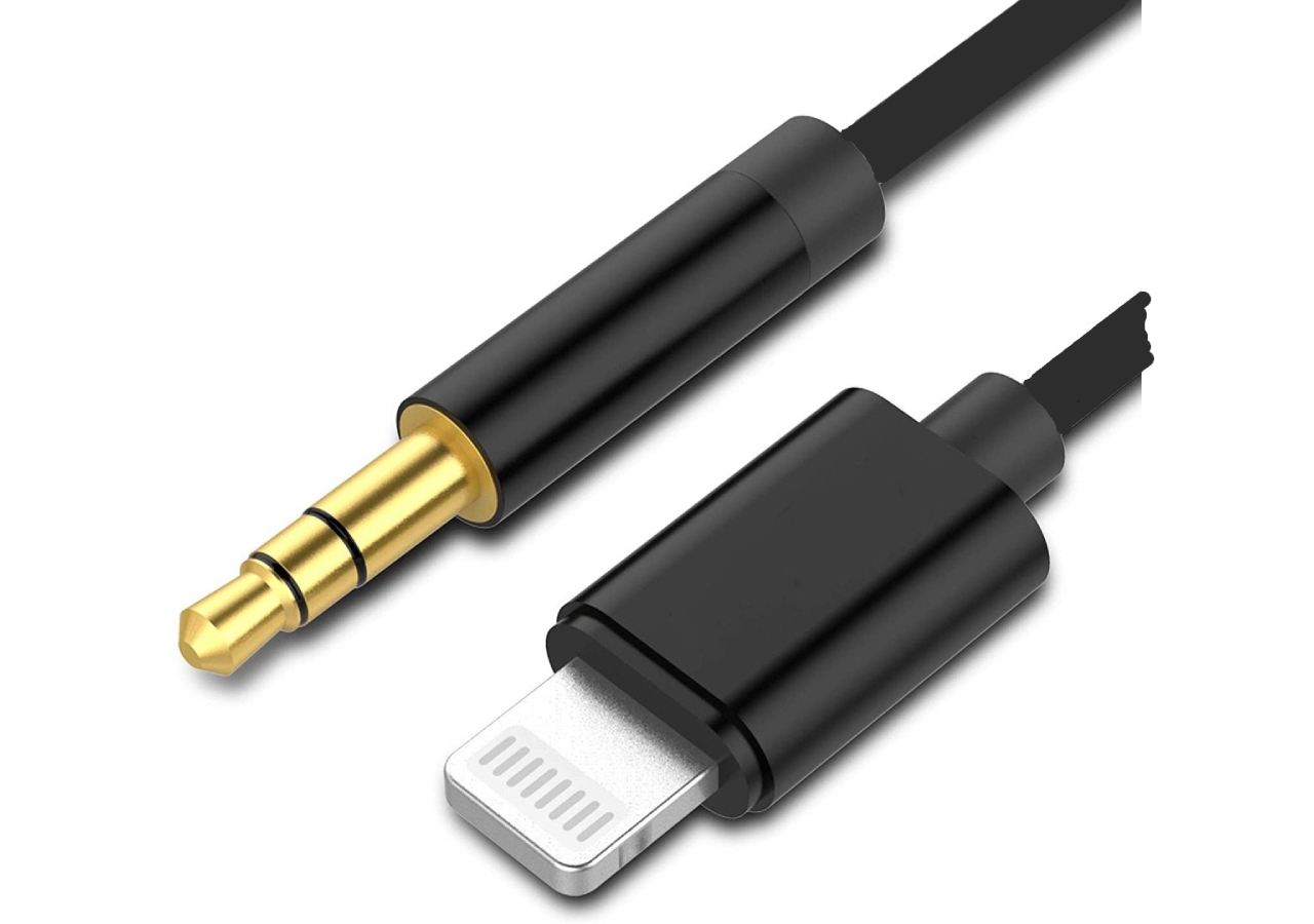 Apple Lightning IOS Plug To Universal 3.5mm Aux Audio Plug Adapter 1M/1 ...