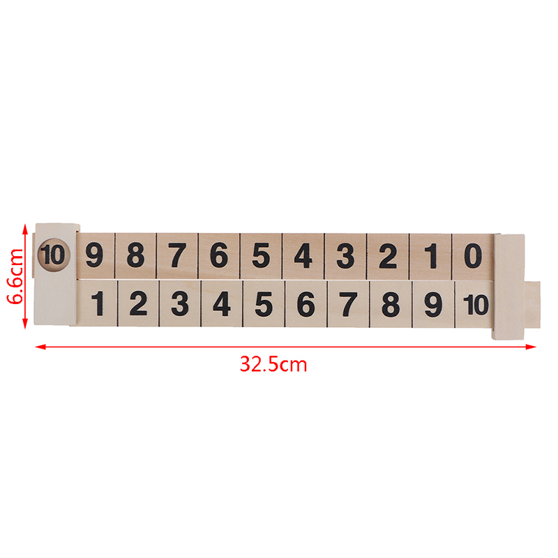 Remai Wooden Math Arithmetic Addition Subtract Learning Ruler Kids ...