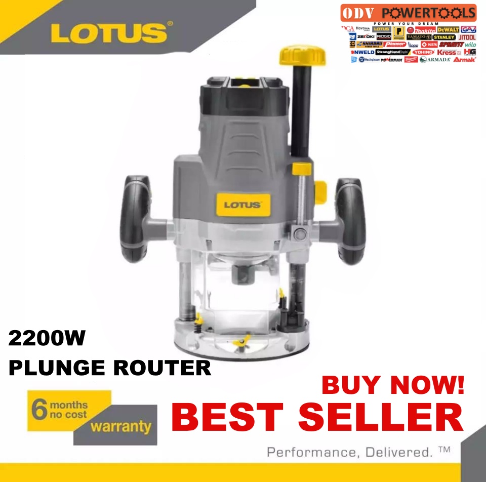 Lotus Original 2200W Plunge Router (LTPR2200X) ~ ODV POWERTOOLS | Lazada PH
