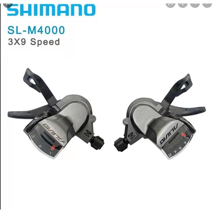 Shimano Alivio M4000 9 Speed Shifter Groupset Rear Derailleur Rd MTB ...