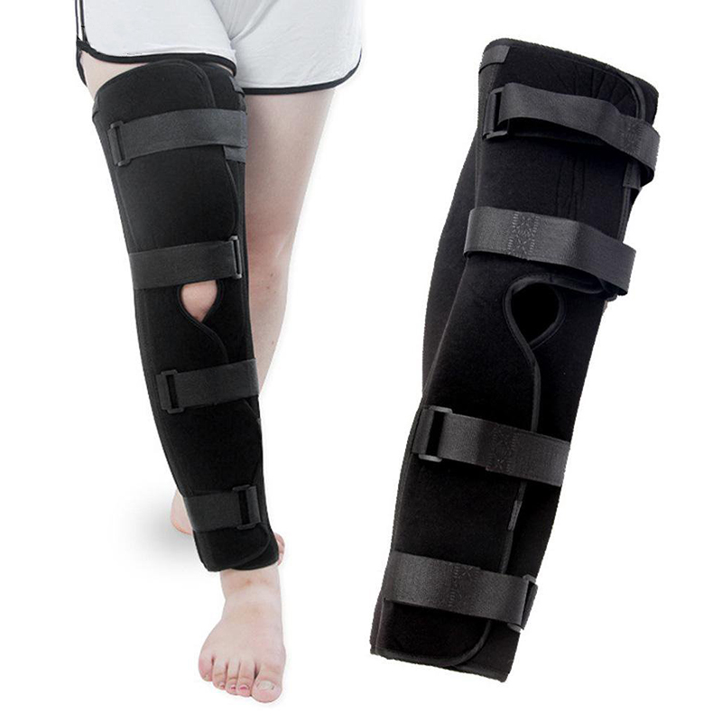 Knee Brace Adjustable Postoperation Fracture Sprain Knee Splint ...