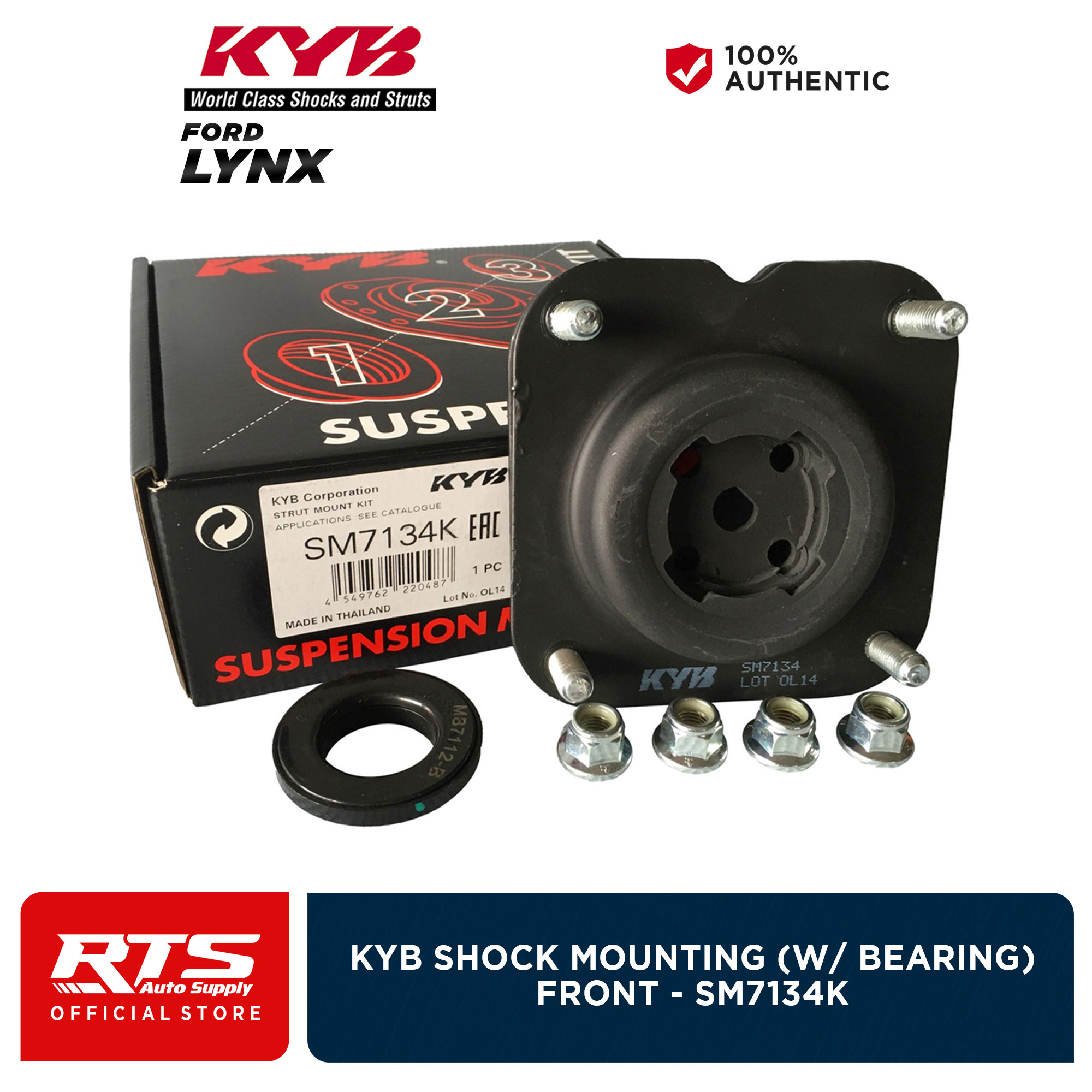 KYB Front Shock Mounting Ford Lynx 1998 - 2004 with Bearing SM7134K 1pc ...