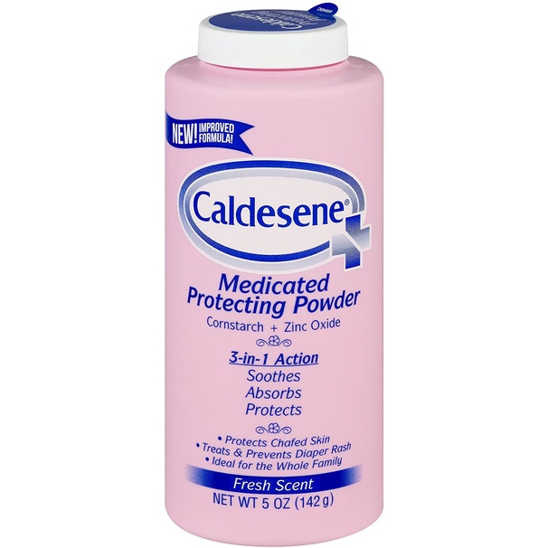 Caldesene Medicated Protecting Powder, Cornstarch & Zinc Oxide, Talc ...