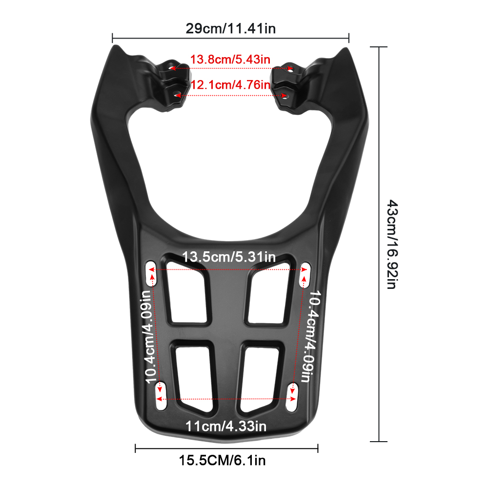 YAMAHA MIO I 125 HRV EAGLE BRACKET MIOI125 TOP BOX BRACKET (BLACK ...