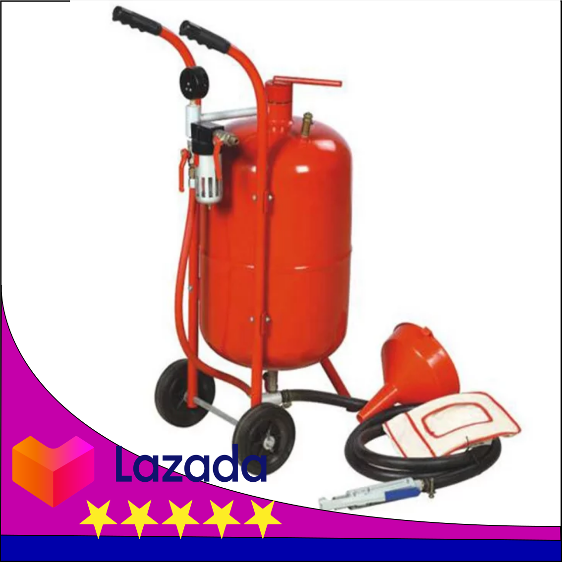 sandblasting tank and gun pressurize tank sandblaster machine | Lazada PH