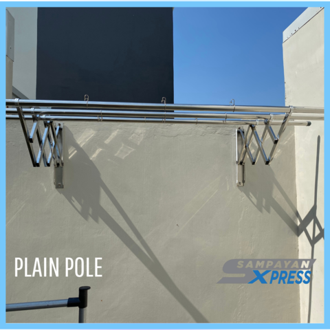 3 Pole (180 cm) Sampayan Xpress Space Saver Stainless Steel Sampayan ...