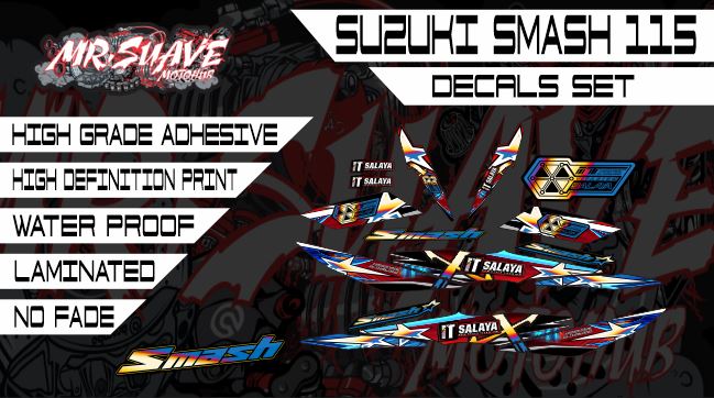 Suzuki Smash 115 ITSALAYA Edition Decals Set | Lazada PH