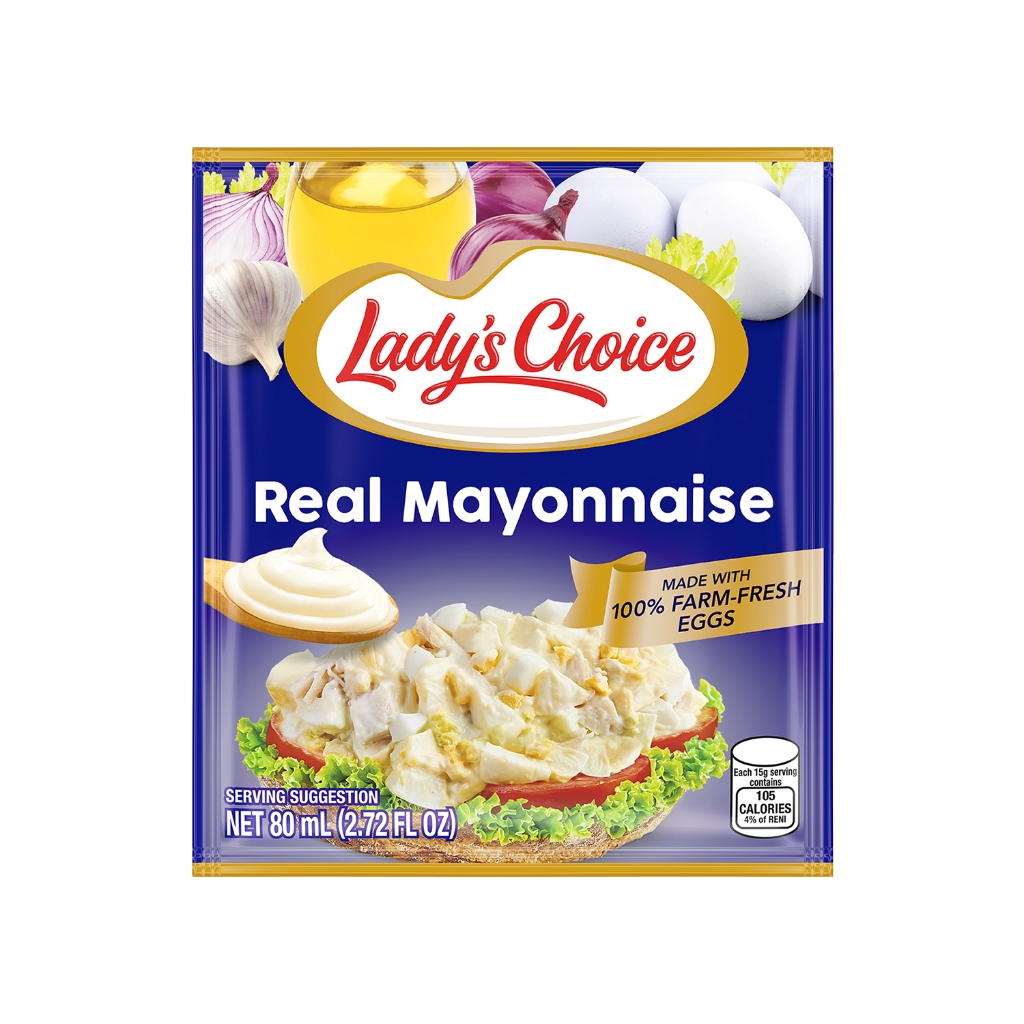 Lady's Choice Real Mayonnaise Regular 80mL | Lazada PH