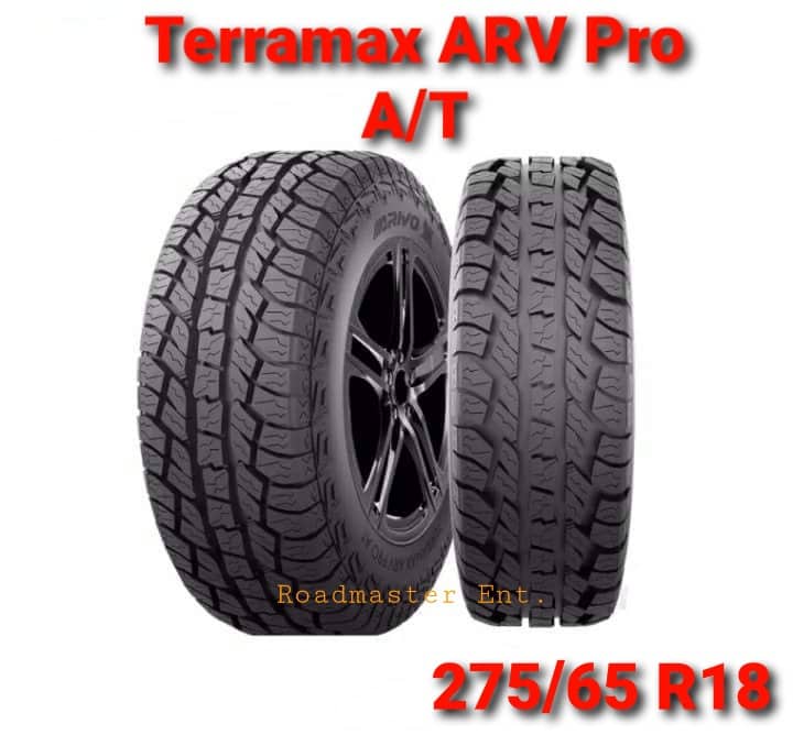 Terramax ARV Pro A / T ( 275 / 65 R18 ) Tires ARIVO Brand Design and Engineered in United ...