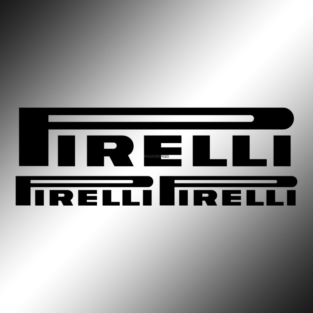 3X Stickers | Pirelli Tires Logo | Weather Proof die-cut decals | Set ...