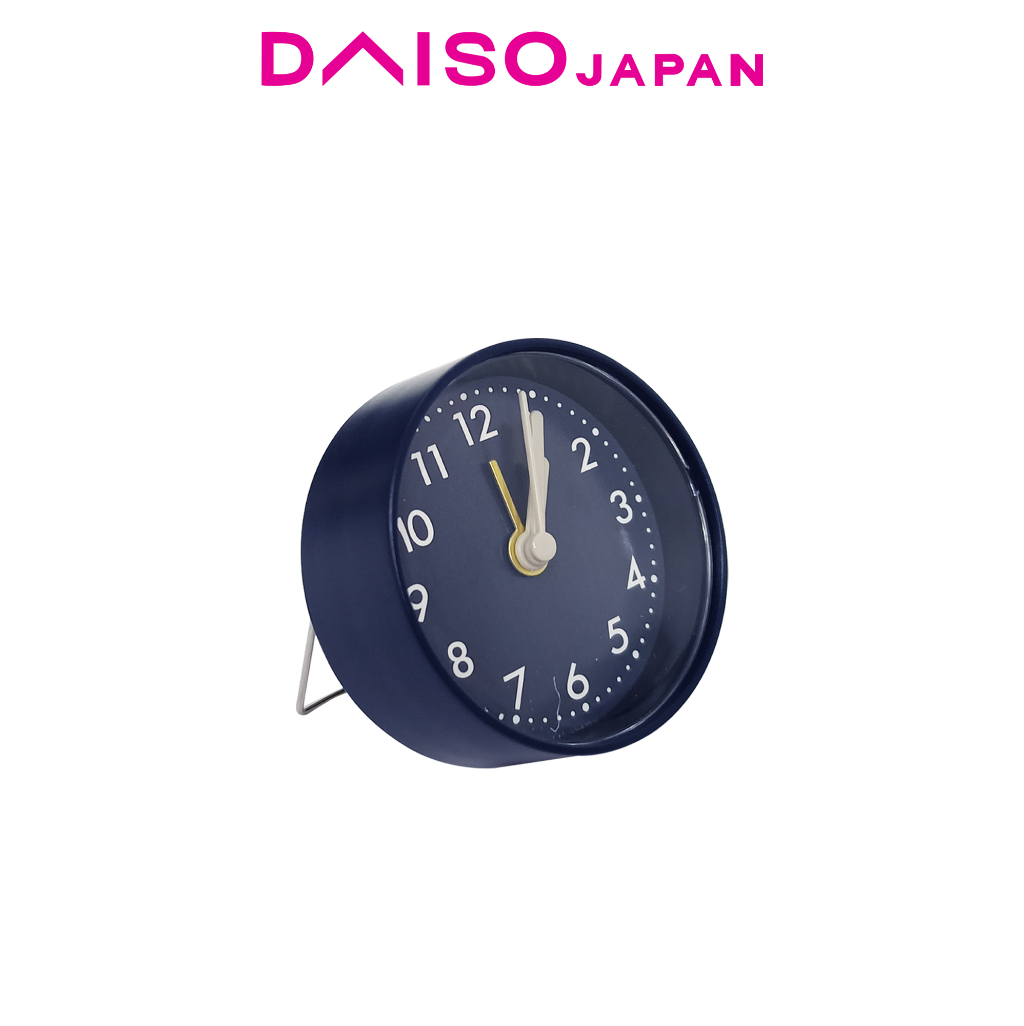 Daiso Mini Round Clock in Dark Navy | Lazada PH