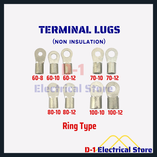 Terminal Lugs sizes 60, 70, 80 (non insulated) | Lazada PH