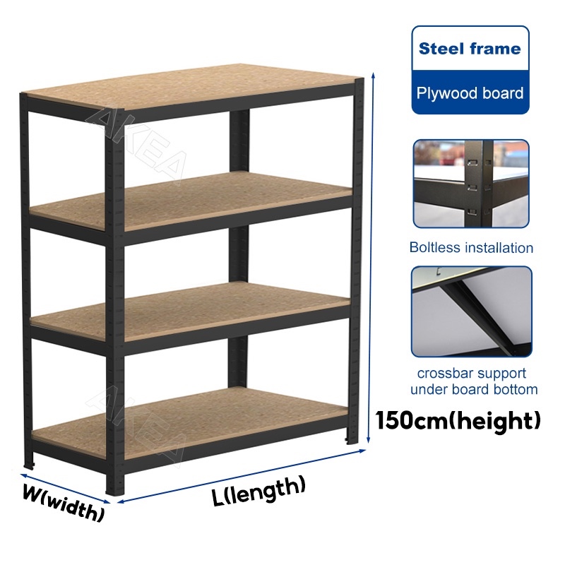 The new 2022 [Bearing 450KG] Steel Rack Shelves Boltless Display Rack Grocery Rack Shelf Rack ...