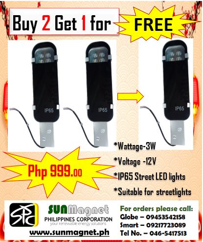 3PCS 3W IP65 Street LED Lights 12V | Lazada PH