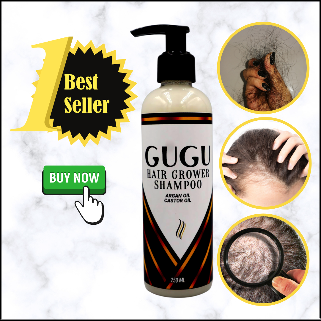 BUY NOW 100% AUTHENTIC!!! GUGU HAIR GROWER SHAMPOO ARGAN OIL & CASTOR ...