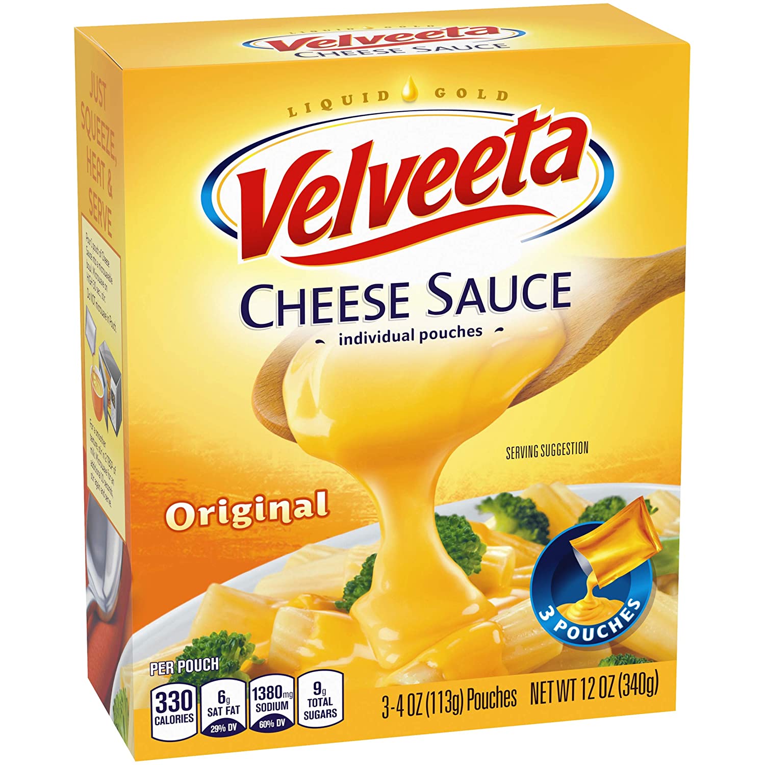 Velveeta Liquid Gold Original Cheese Sauce for 3 Pouches 340 g | Lazada PH