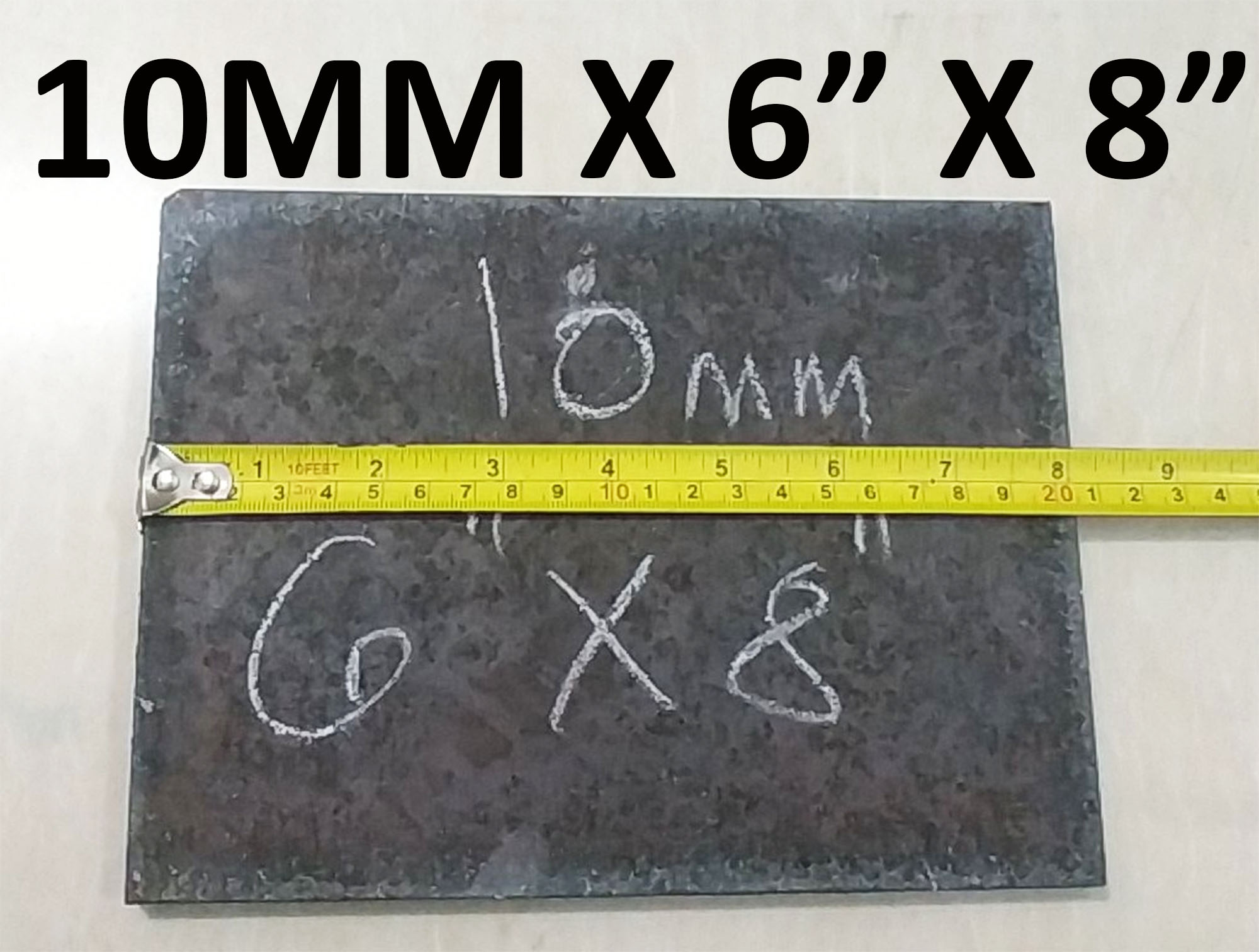 MS BASE PLATE 10MM X 6" X 8" MILD STEEL ...