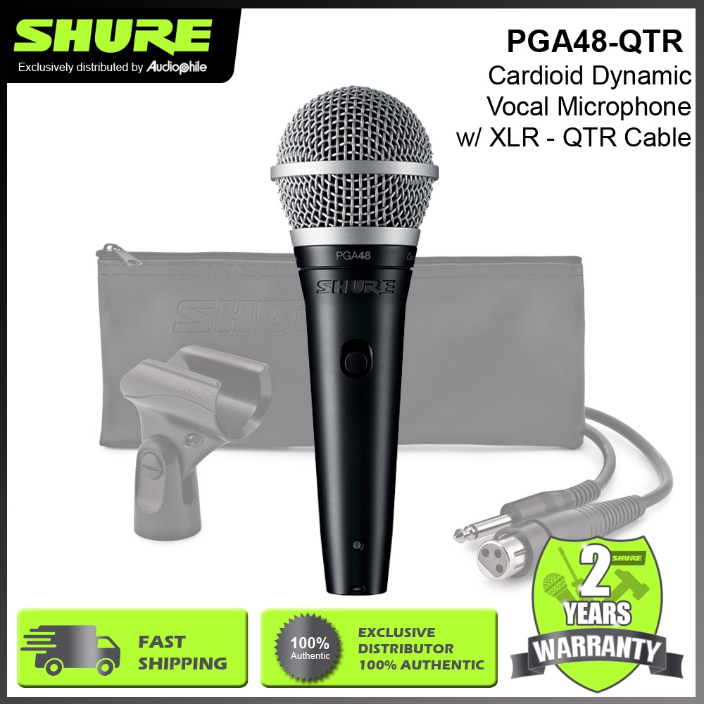 Shure PGA48-QTR Cardioid Damic Vocal Mic w/ Sticker | Lazada PH